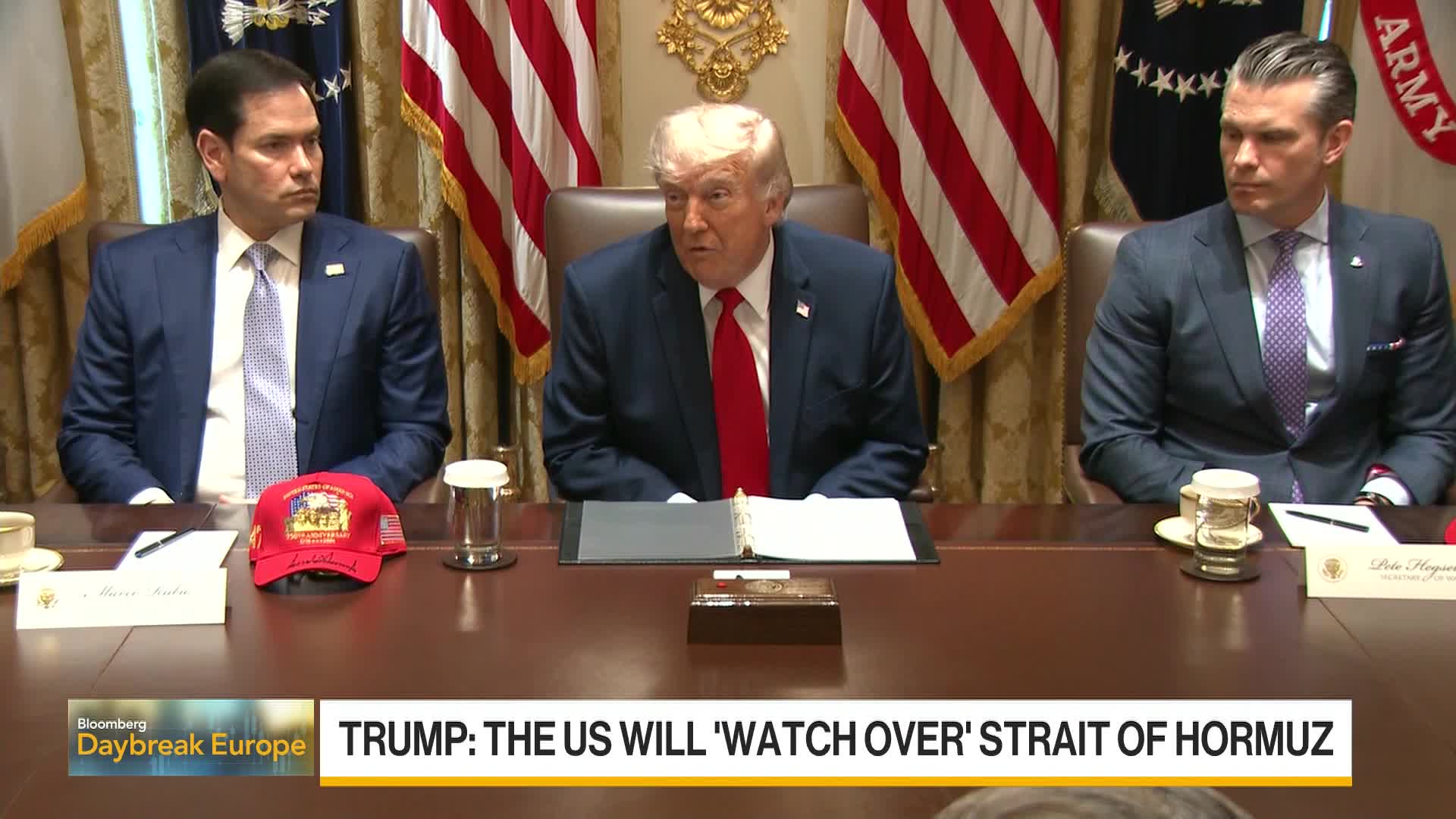 US strikes Iran targets as Trump vows to 'watch over' Hormuz