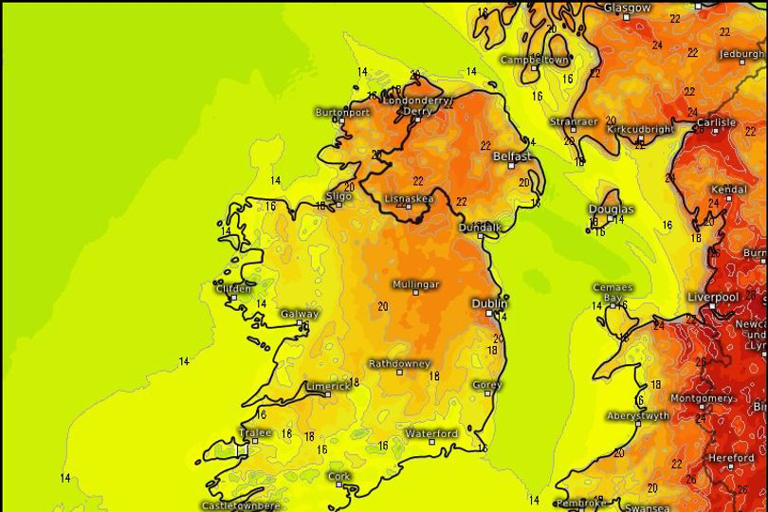 Dublin weather: Cloudier and cooler day ahead as rain rolls in before ...