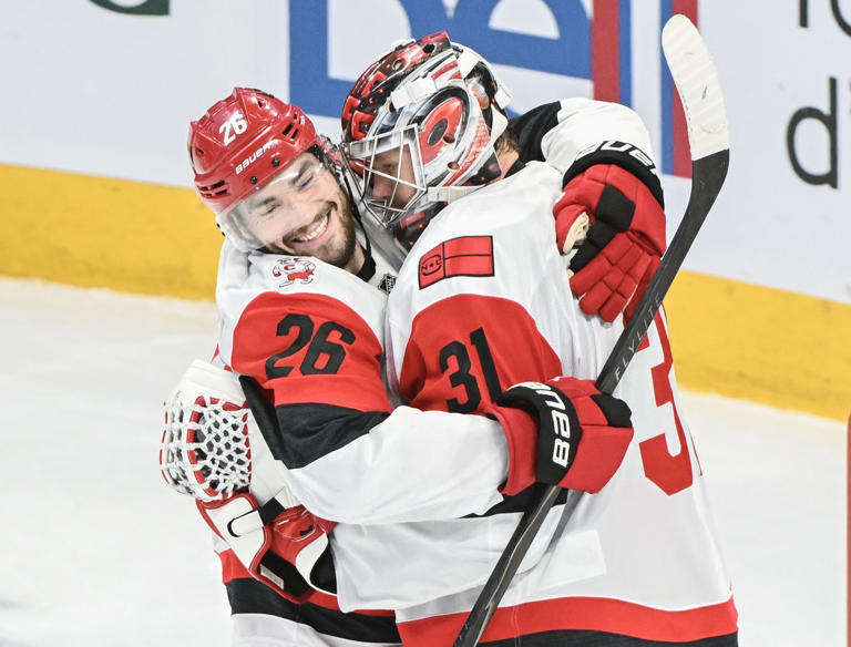 Hurricanes a win away from Stanley Cup final after another suffocating ...