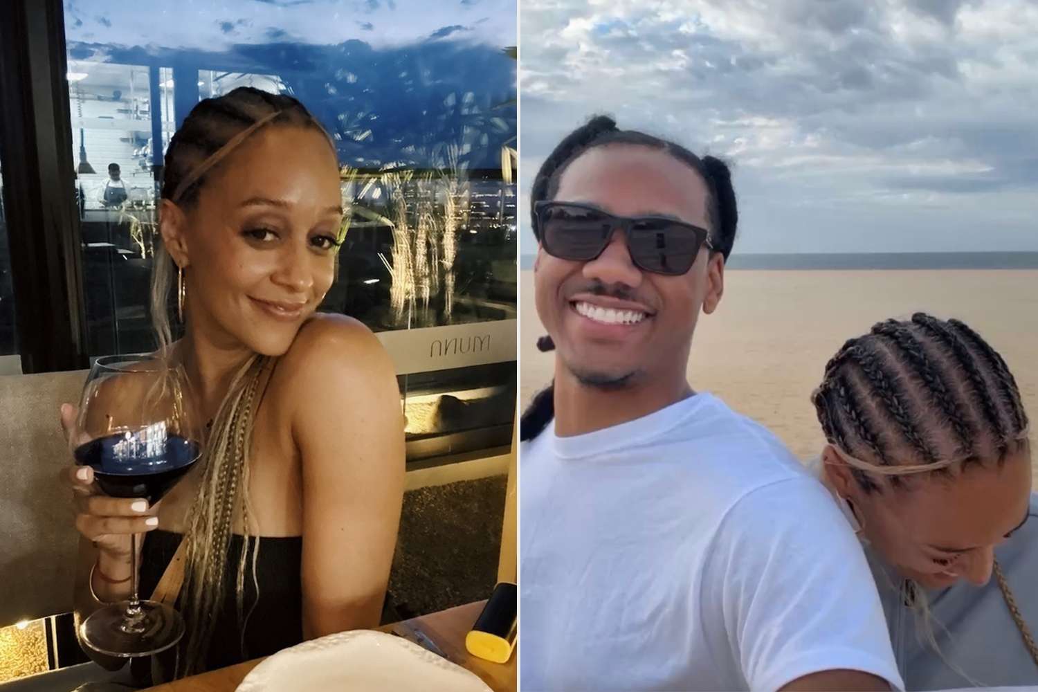 Tia Mowry hard launches her new man with laughing beach selfie, says ...