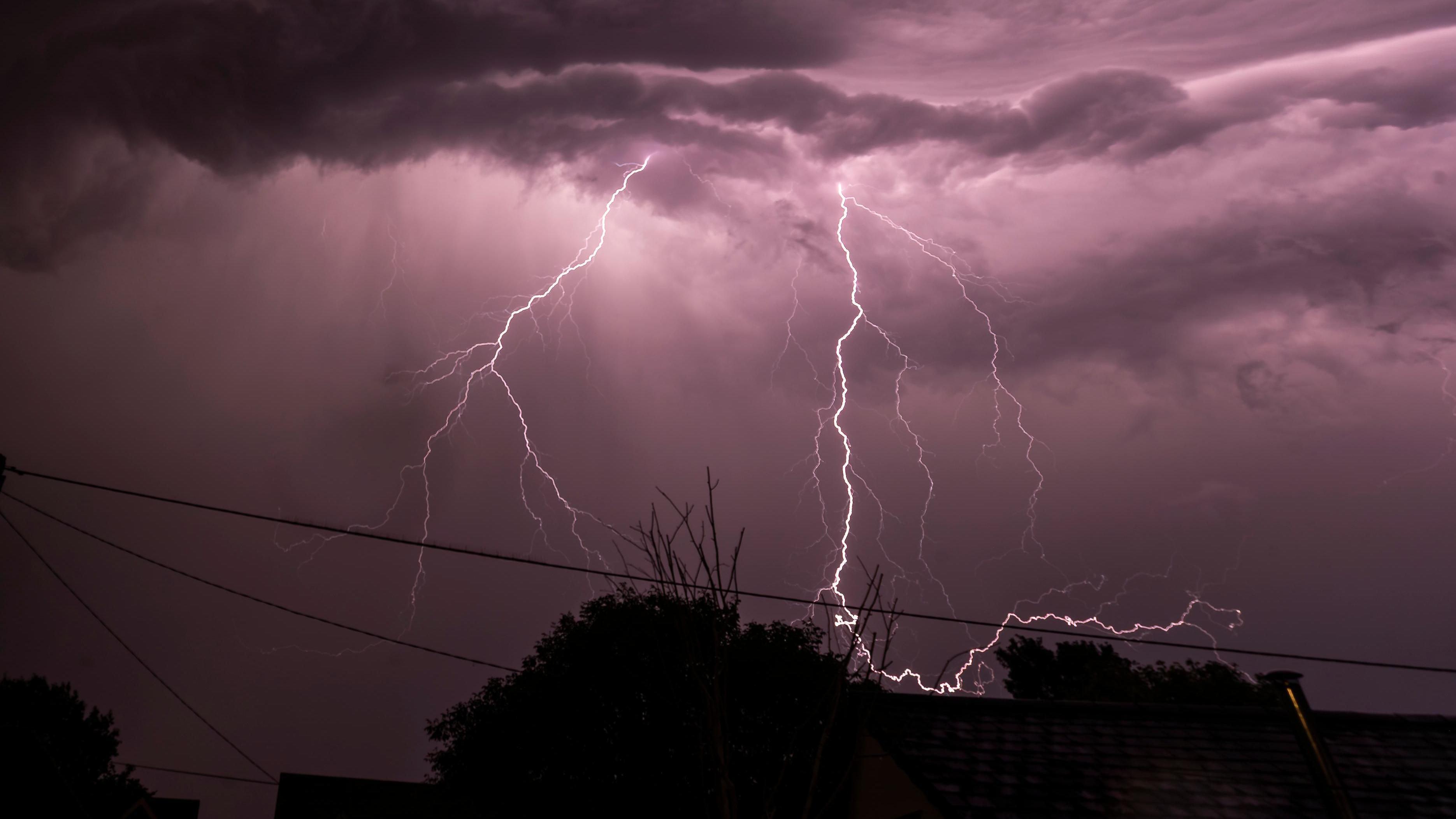 Storms overnight follow Met weather warning