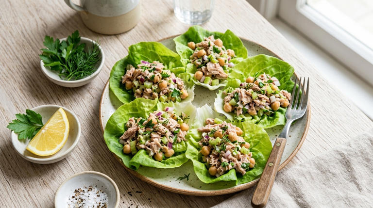 Riche en protéines : cette salade thon-pois chiches est idéale quand il ...