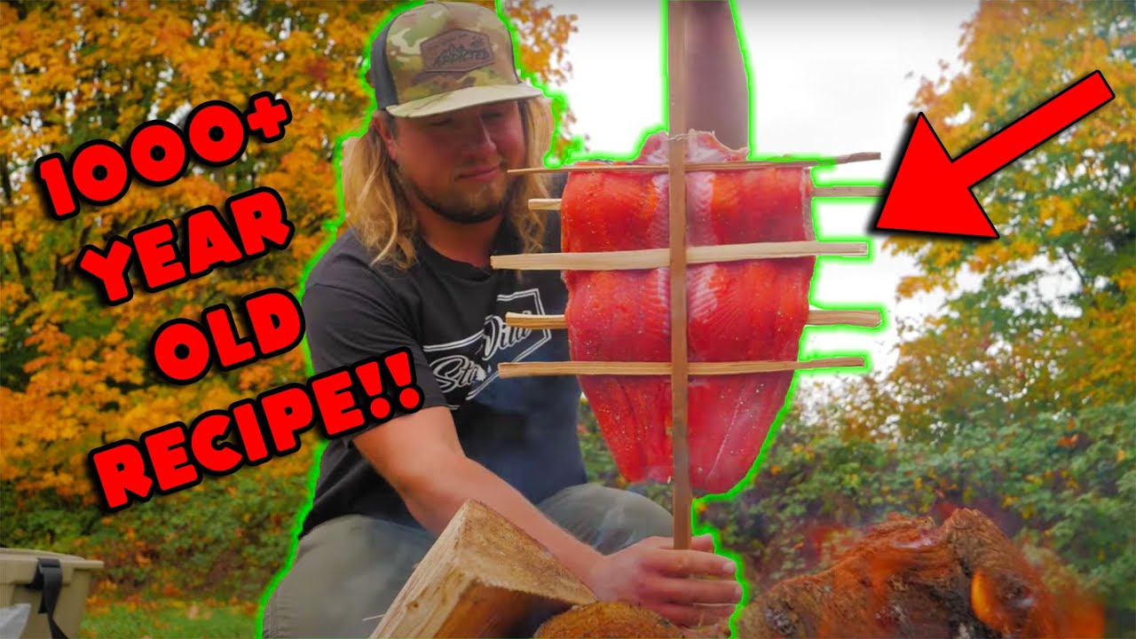 Ancient traditional salmon recipe! King & coho fishing with the metal ...