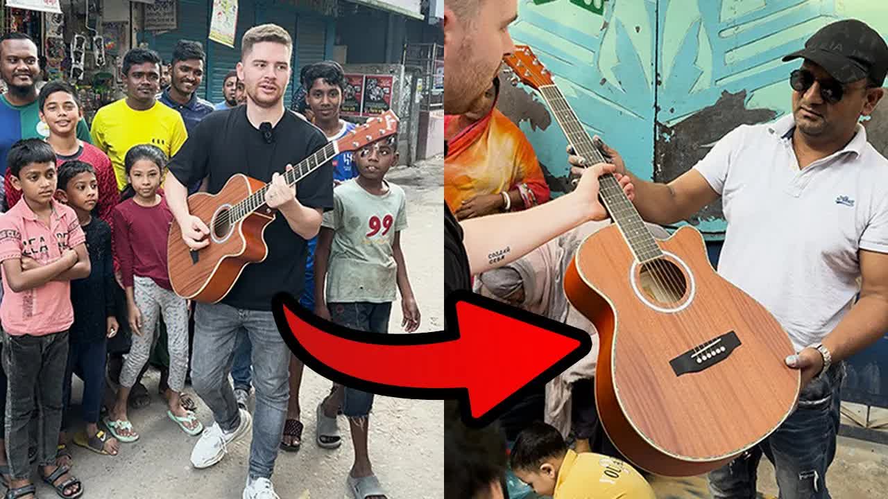 Epic street artist turned my $200 guitar into a masterpiece