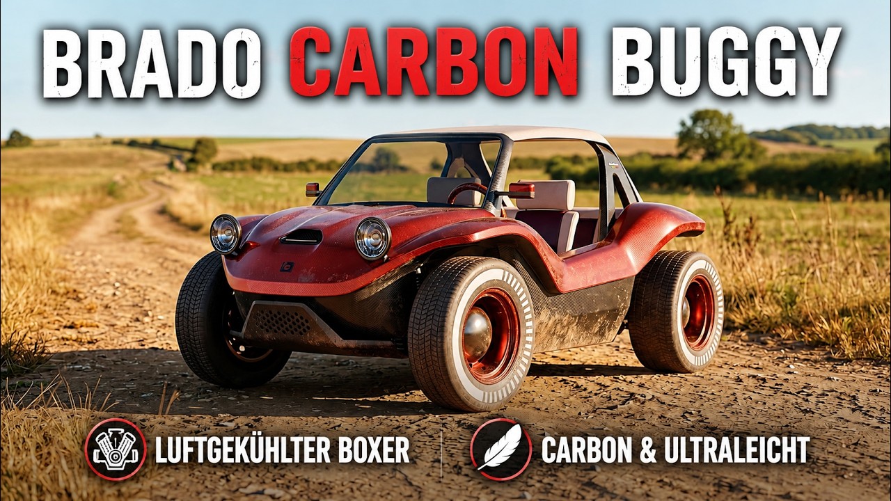 Brado Carbon Buggy: Retro-Strandbuggy mit Carbon-Karosserie & Boxermotor