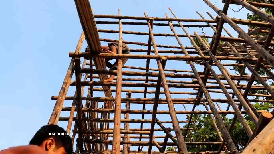 Bro built a 4-story house in the forest by hand