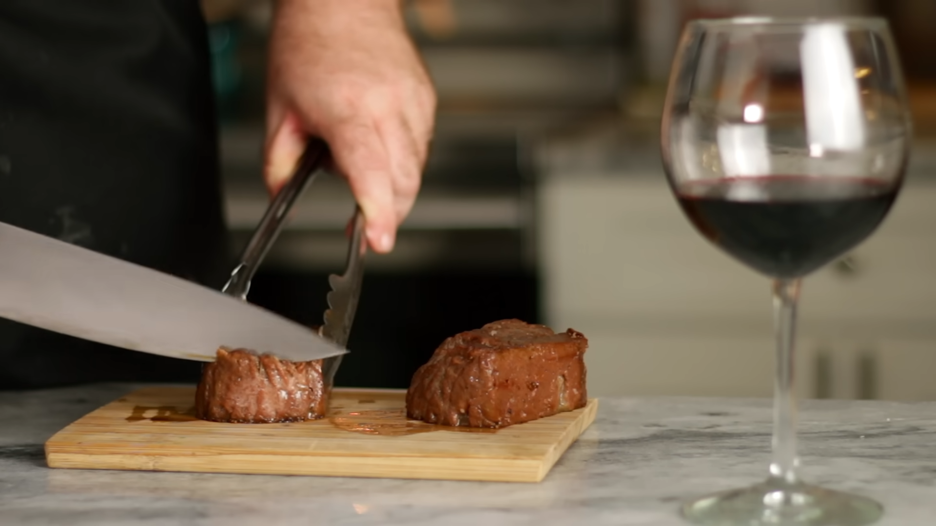 Watch how to make a plant based steak with realistic texture and juiciness