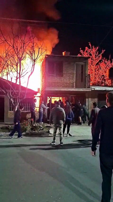 Incendio en Las Heras