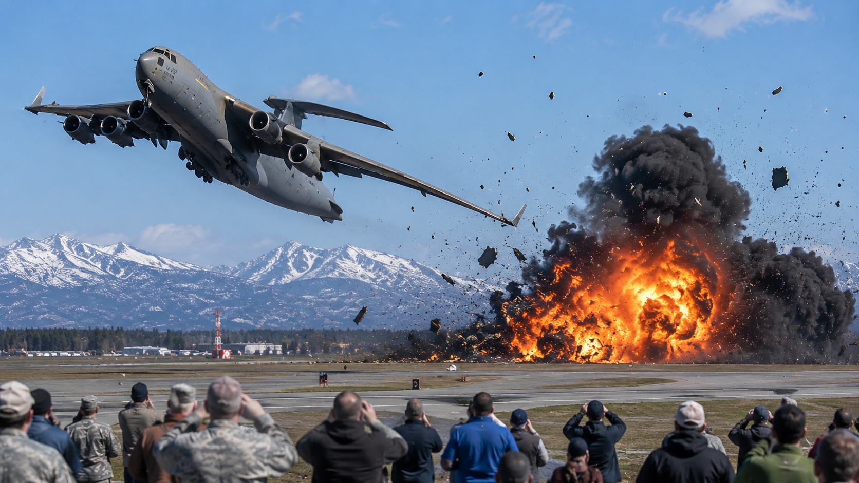 Seconds after takeoff, this C-17 entered an unrecoverable stall