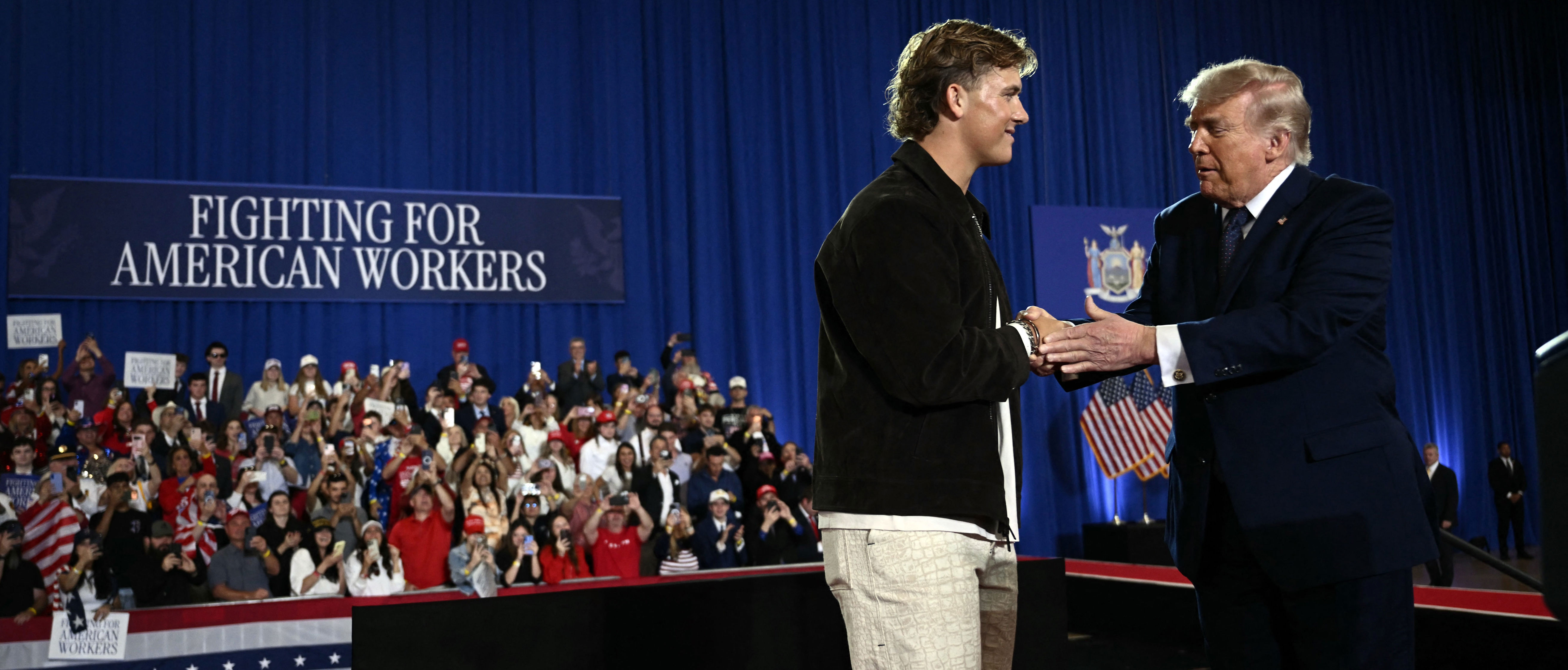 New York Giants’ Jaxson Dart seemingly revealed to be true-blue Trump ...