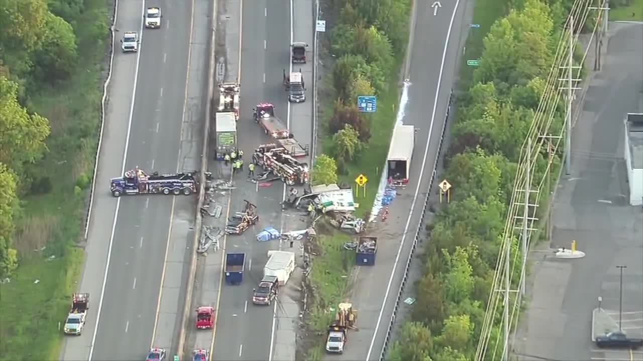 Massive crash involving semi closes I-94 in Ann Arbor