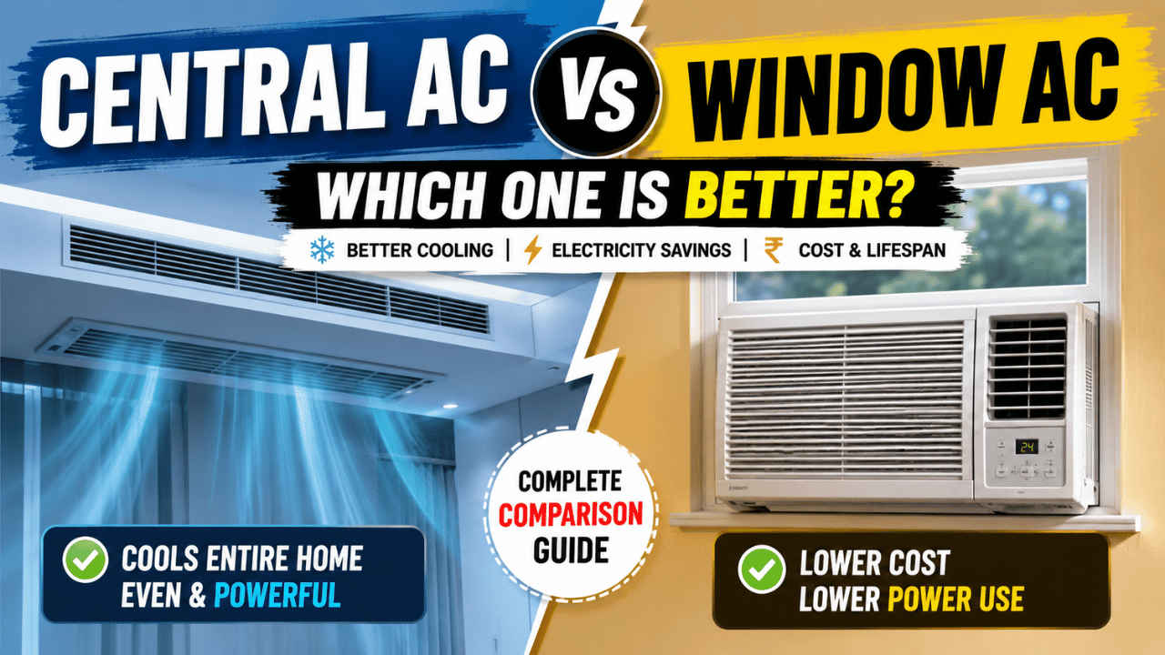 Central AC vs window AC: Which one offers better cooling and ...