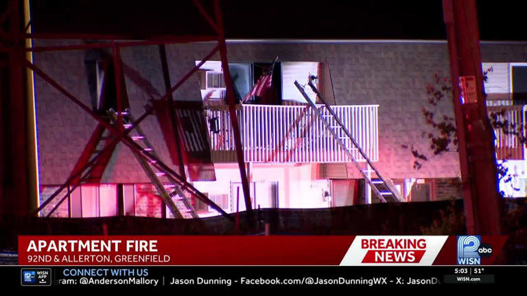 Early morning fire at Greenfield apartment displaces residents