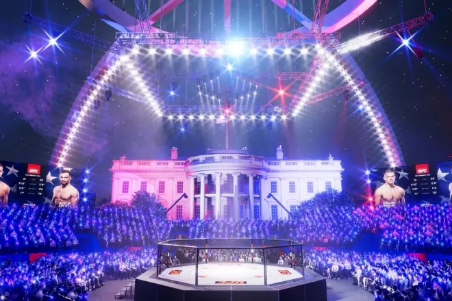 Trump lleva la UFC a la Casa Blanca: instala un octágono en los ...