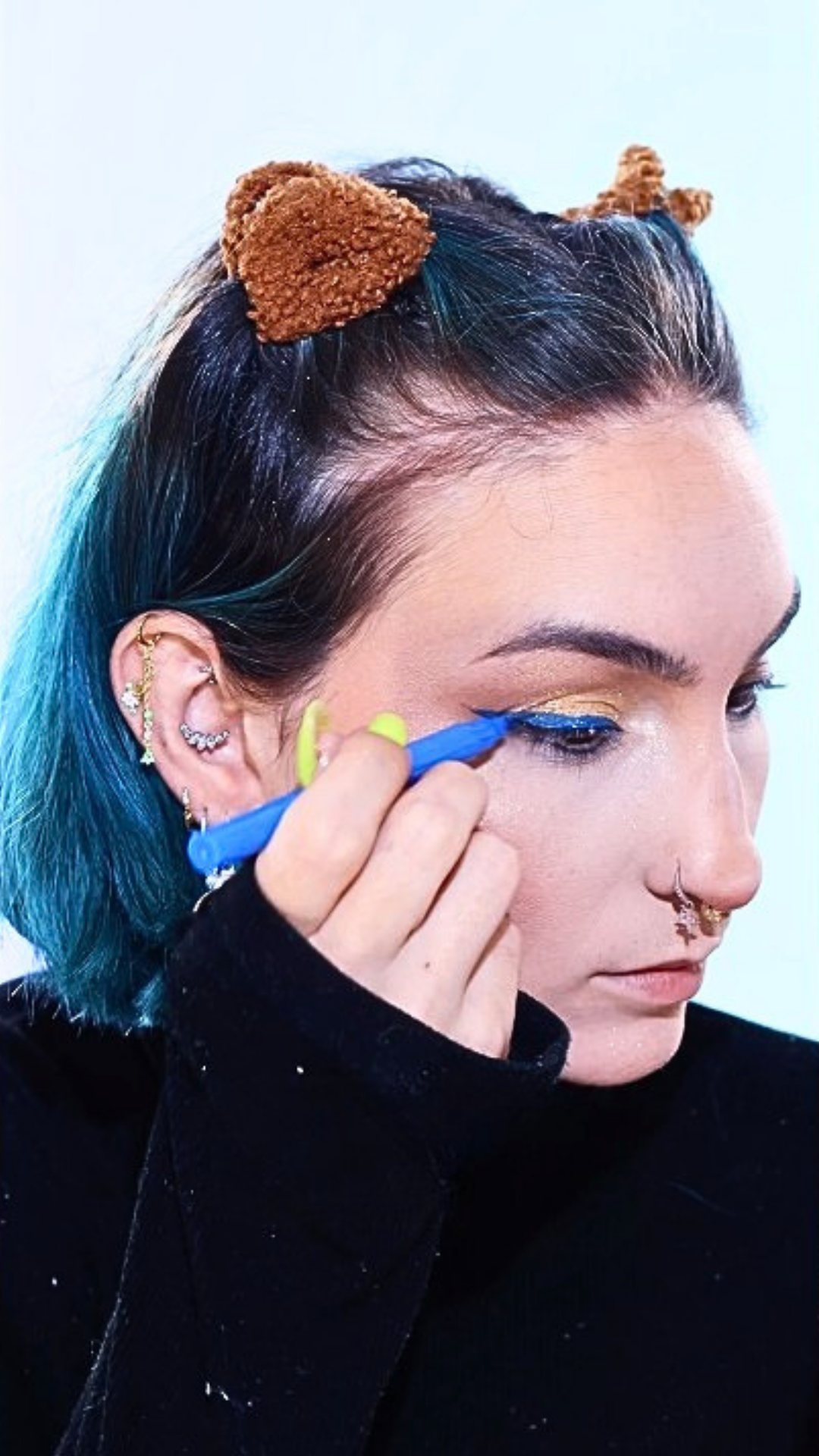 Make azul glam chic tutorial completo
