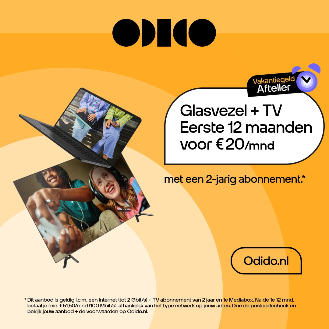 Minder haperingen, meer rust, Odido zet glasvezel + tv in de aanbieding ...