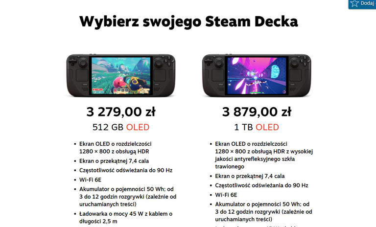 Valve podnosi ceny Steam Decka. Gracze zszokowani nowym cennikiem