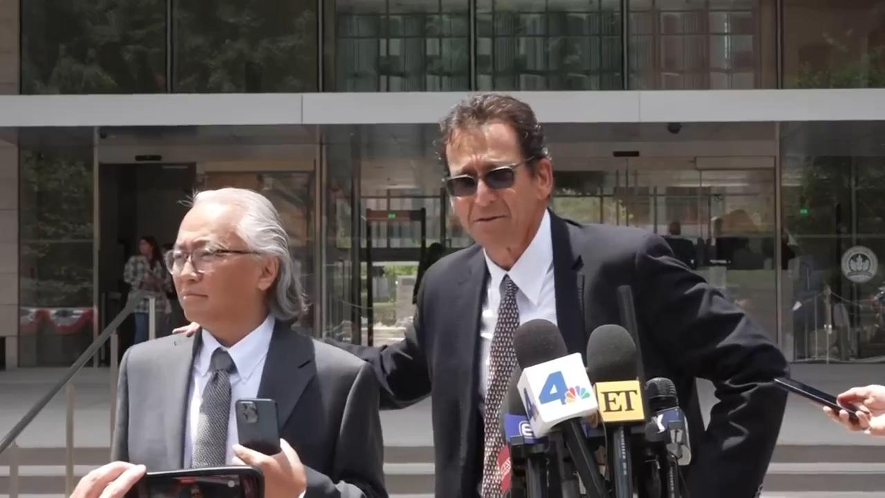 Matthew Perry's parents arrive for sentencing of assistant over his death
