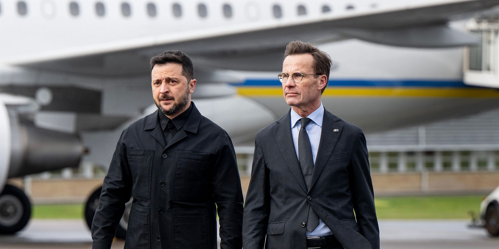 Zelenskyj i Sverige – ska röra avtal om Gripenplan