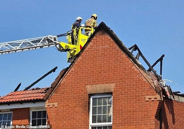 Moment solar panels explode at £600,000 newbuild home that goes up in ...