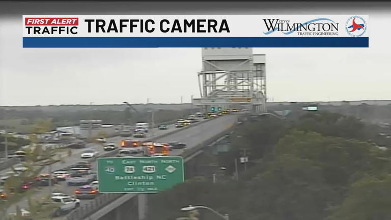 Traffic alert: Westbound lanes on Cape Fear Memorial Bridge closed due ...