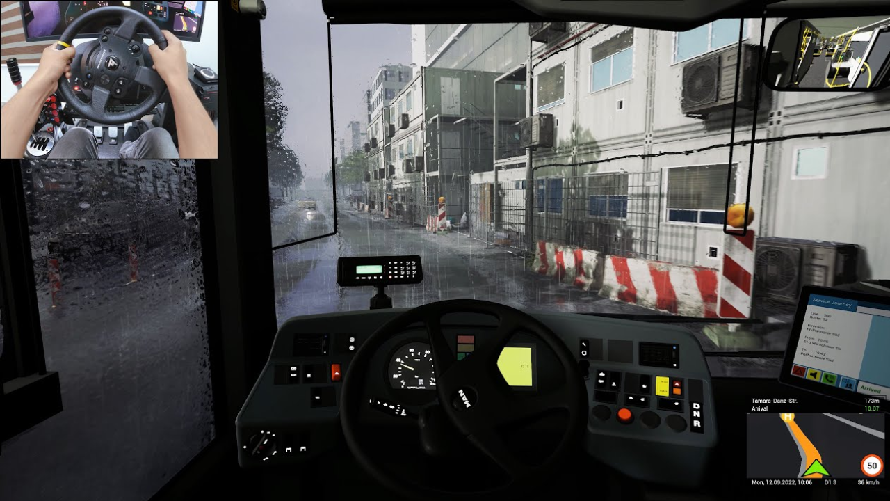 The Bus Line 300 gameplay Thrustmaster TX driving experience