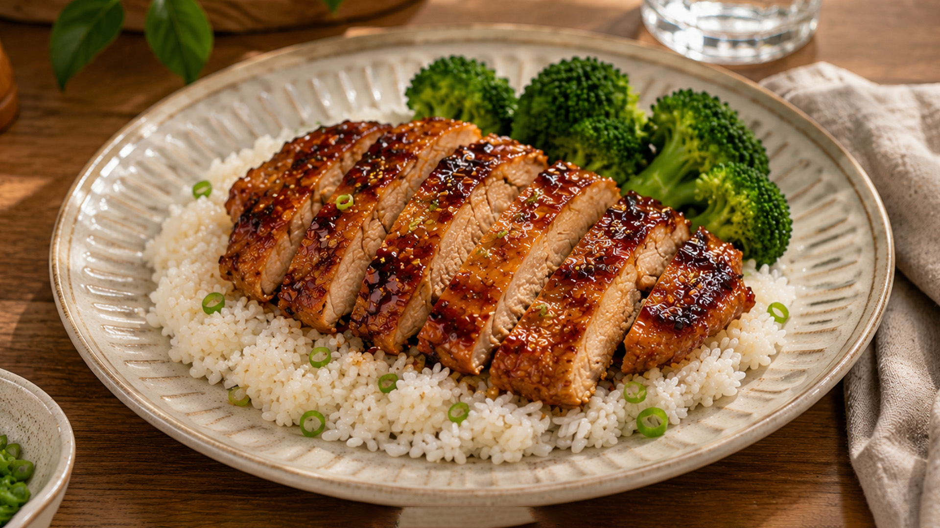 Soy garlic chicken brings sweet savory flavor together