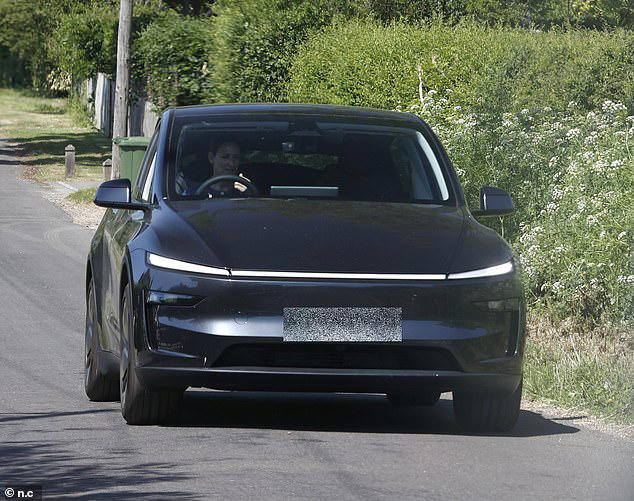 Kirsty Gallacher is seen in her £55,000 Tesla after serving out six ...