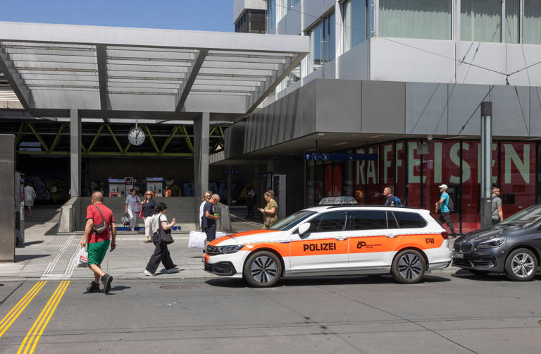 Knife rampage outside Swiss train station 'treated as act of terror'