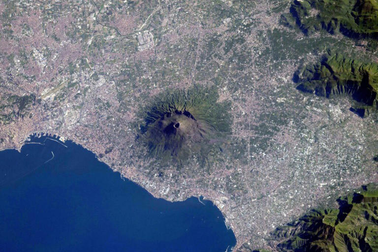 Astronaut captures spectacular views of volcanoes from space