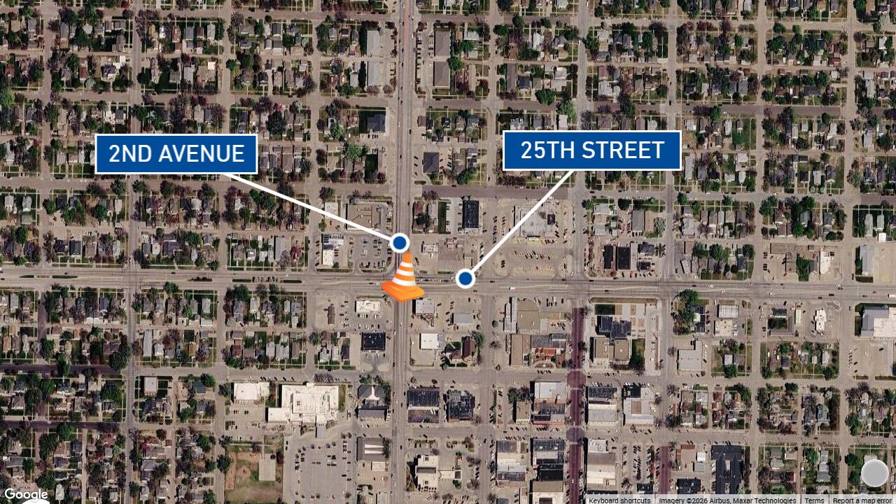 Lane closures at Kearney intersection for signal repair