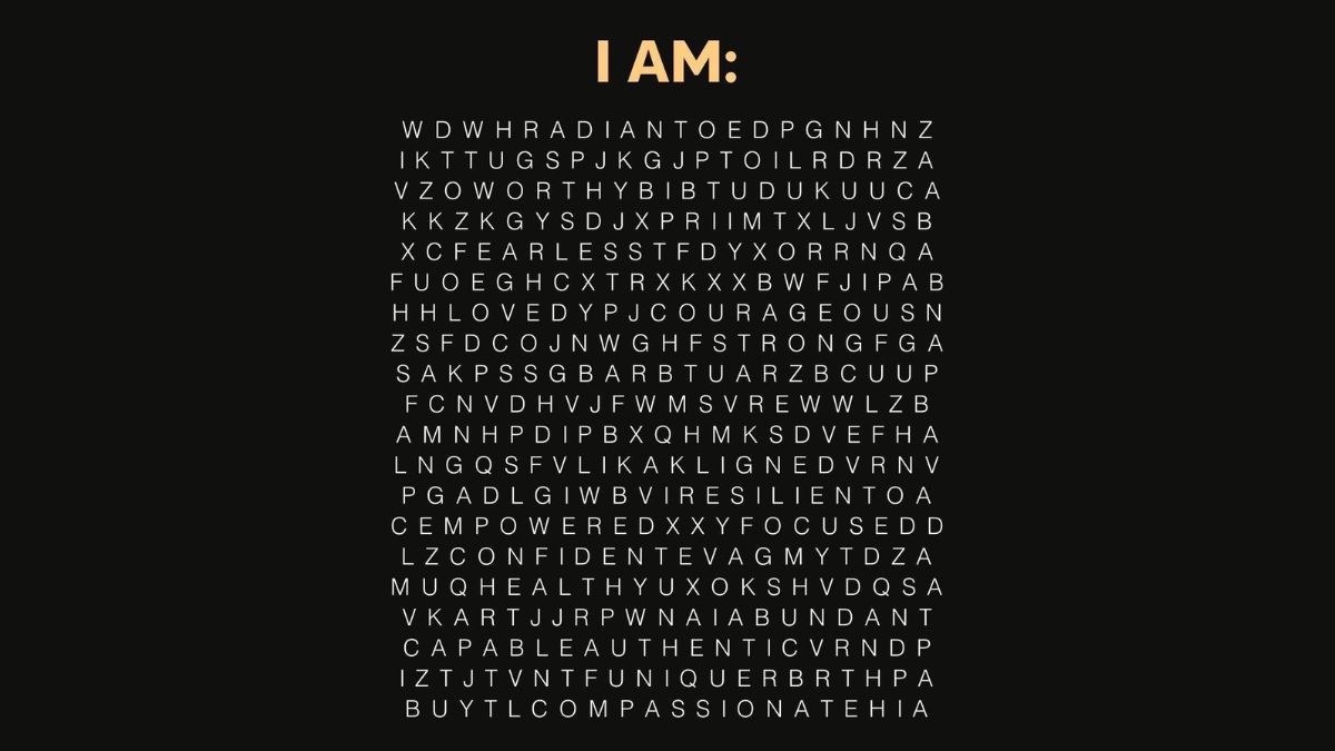 I am... the first 3 words you see reveal how you see yourself