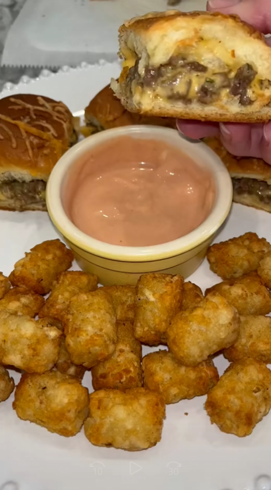 Make the best chop cheese sliders for game day