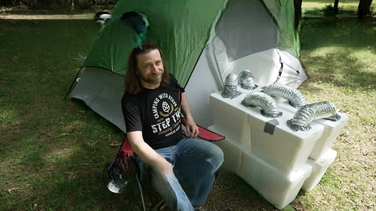 I nearly froze myself camping with 150 pounds of ice