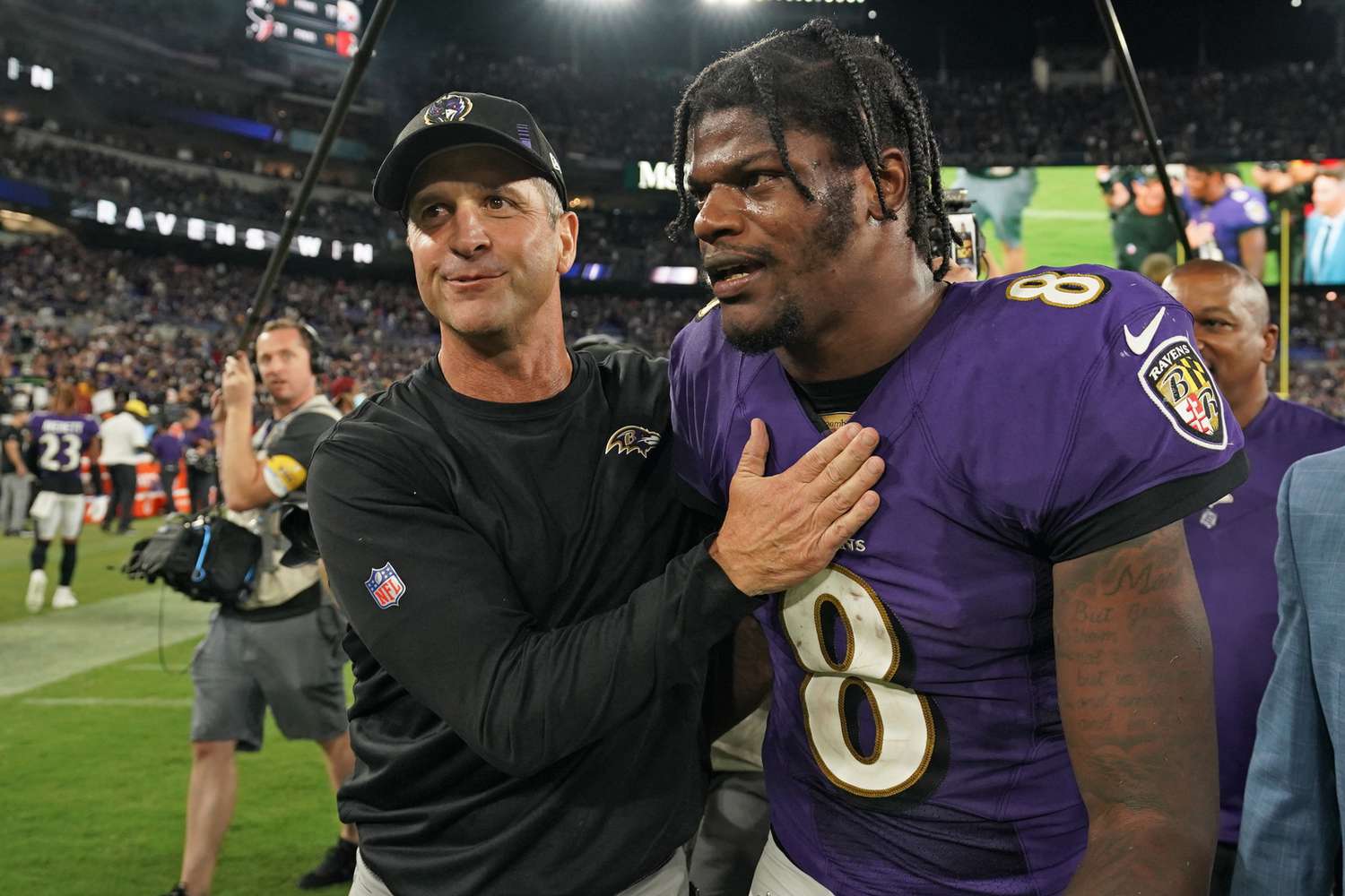 Lamar Jackson gets 100% real on John Harbaugh firing as Ravens enter ...