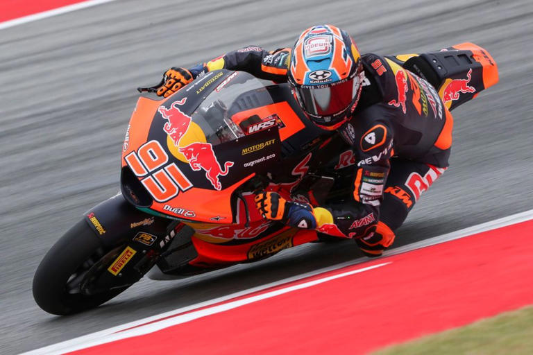 Test in Barcelona geeft Collin Veijer vertrouwen voor Moto2-race Italië