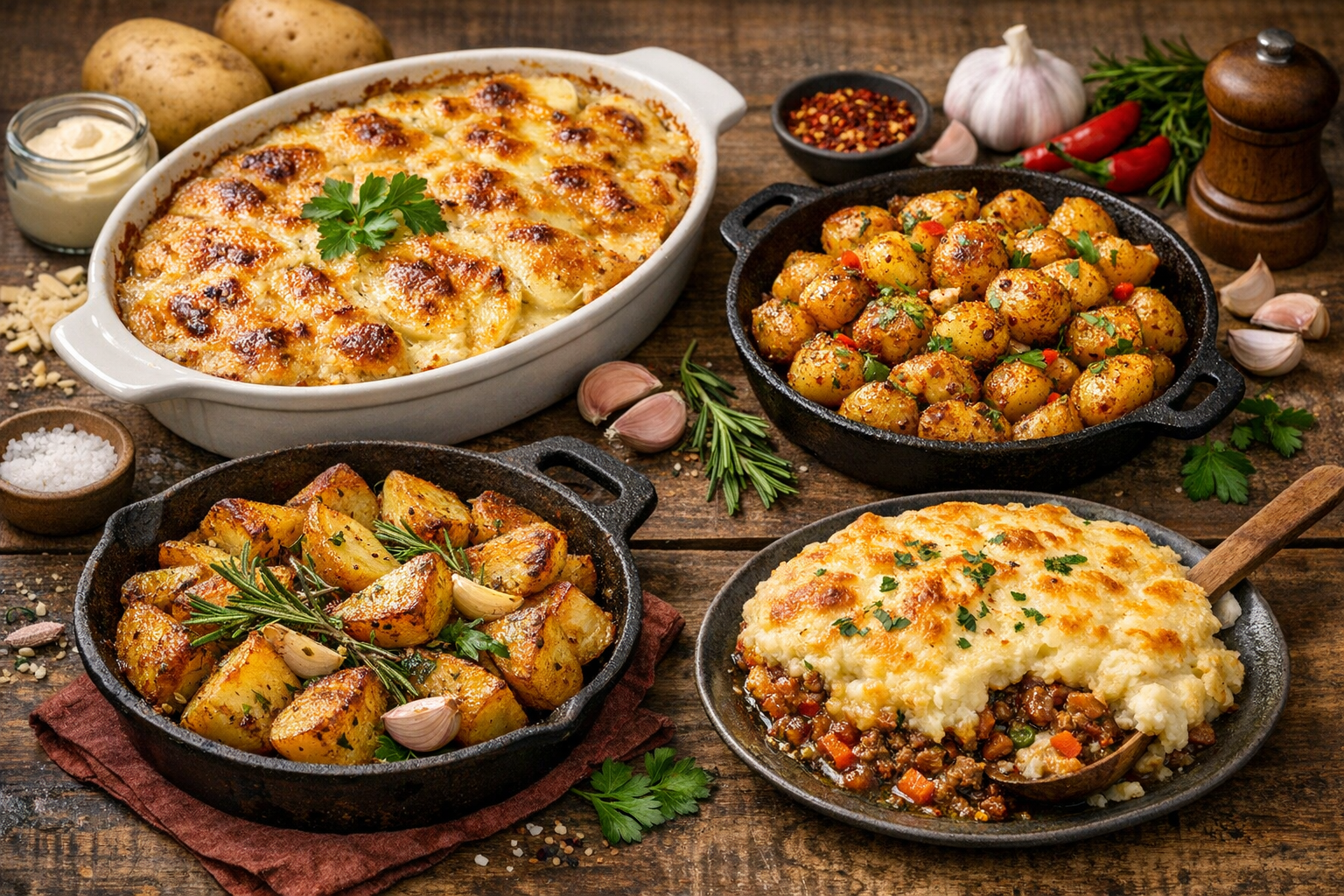 Savourez ces délicieuses recettes de pommes de terre