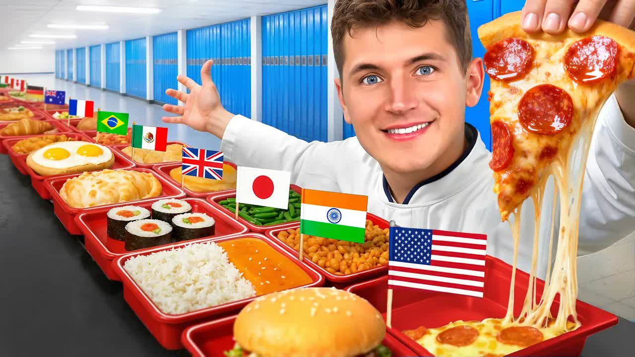 I ate school lunch from every country to see how kids really eat