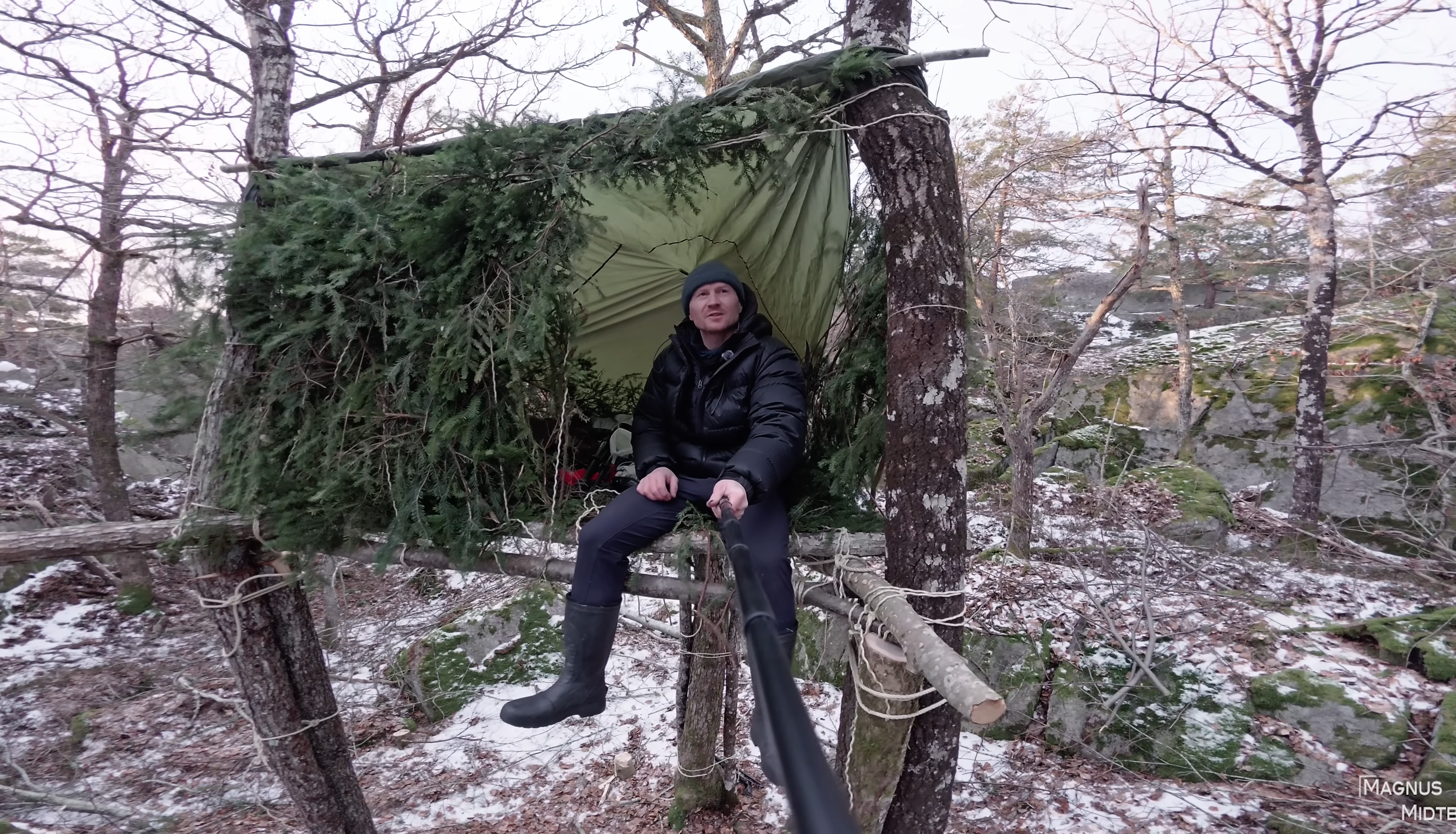 What it really takes to build a shelter in the wild