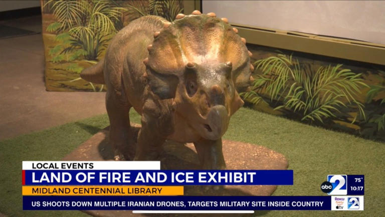 Midland Library unveils 'Dinosaurs: Land of Fire & Ice' exhibit