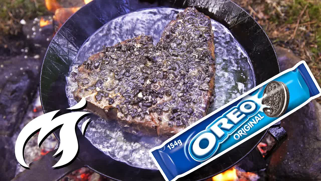 Very weird food combo: He added Oreo to the steak - here's why!