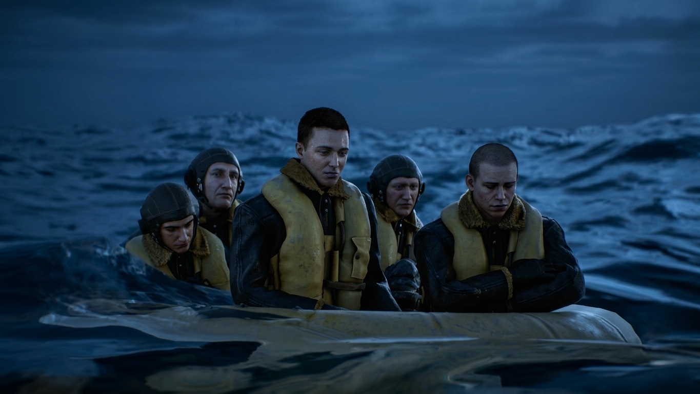 They were left floating in the Arctic Sea for 20 hours