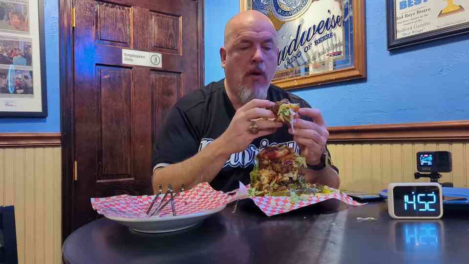 Old guy takes on Terminator food challenge – big mistake