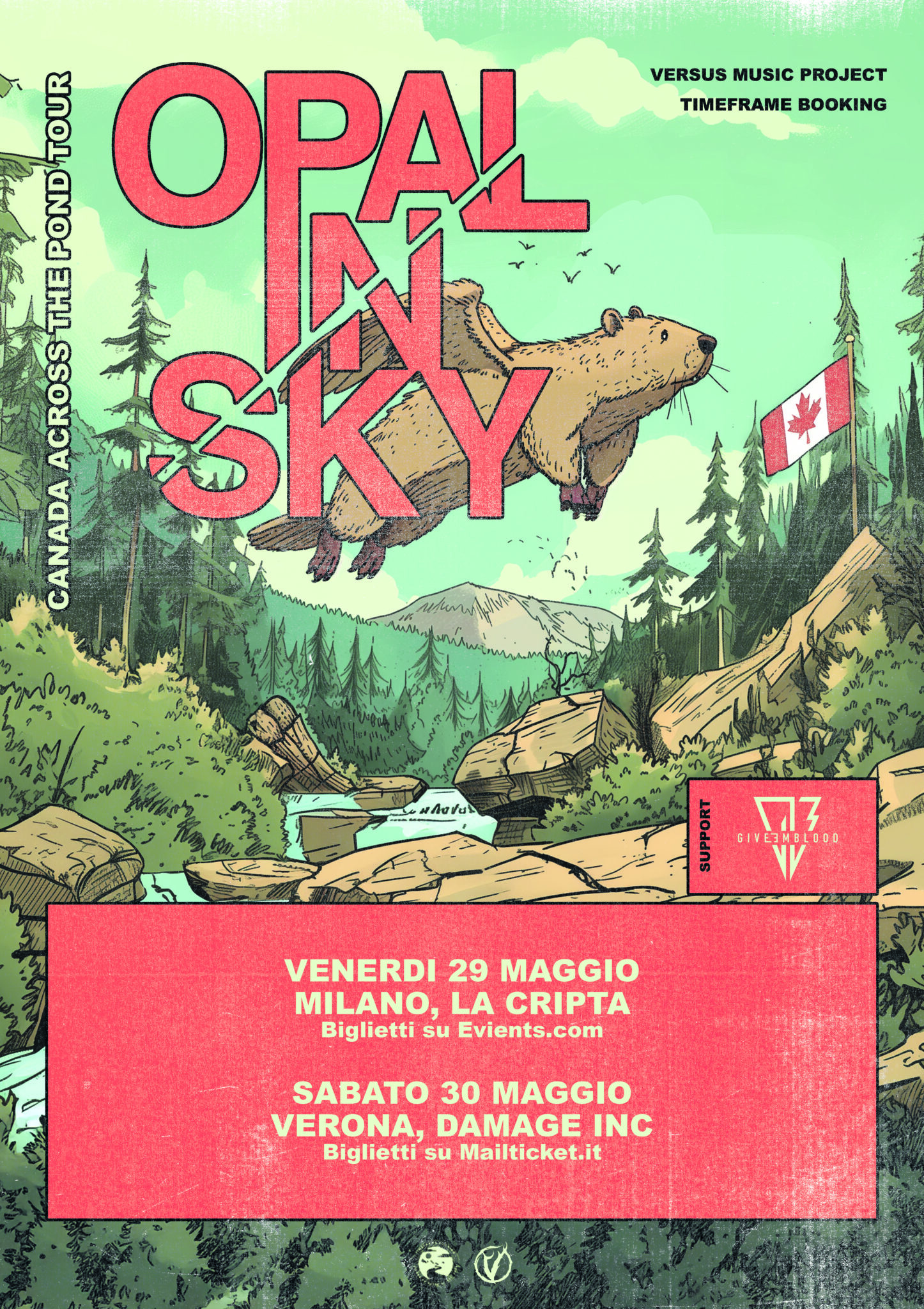 Opal in Sky: Info e orari delle date di questo weekend