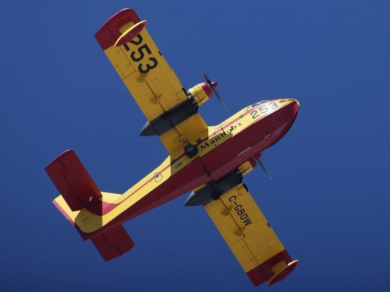 Out-of-control wildfire burning near Easterville Manitoba