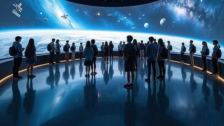 Dubai's first-ever 360-degree dome takes visitors through space and sound