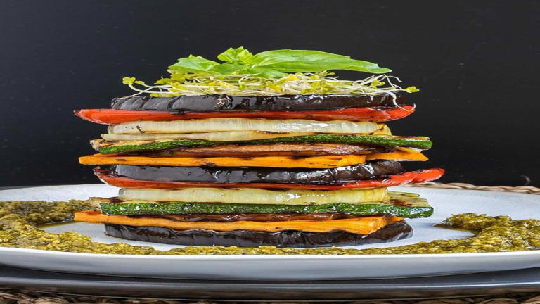 The grilled vegetable Napoleon turning Mediterranean dining into a ...
