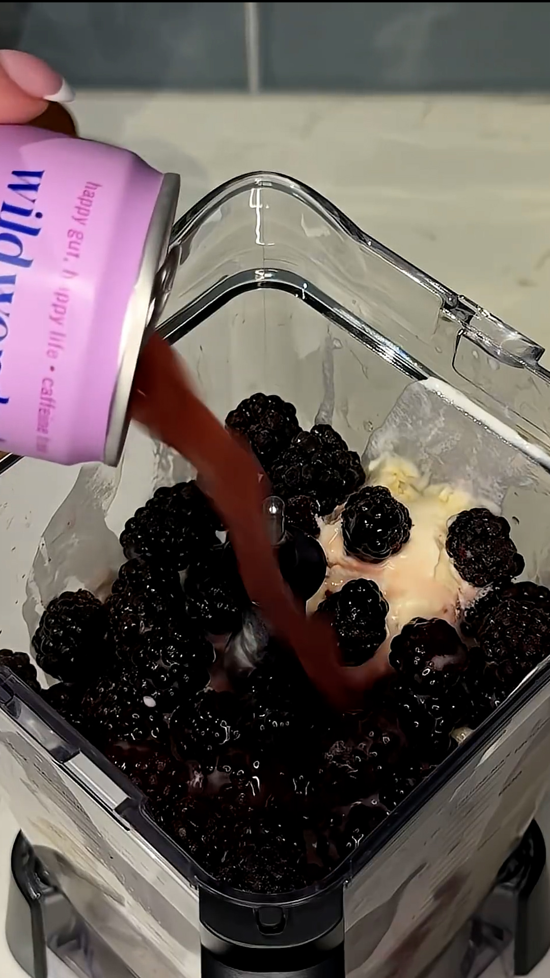 Blackberry shake delivers fruit flavor in creamy frozen drink