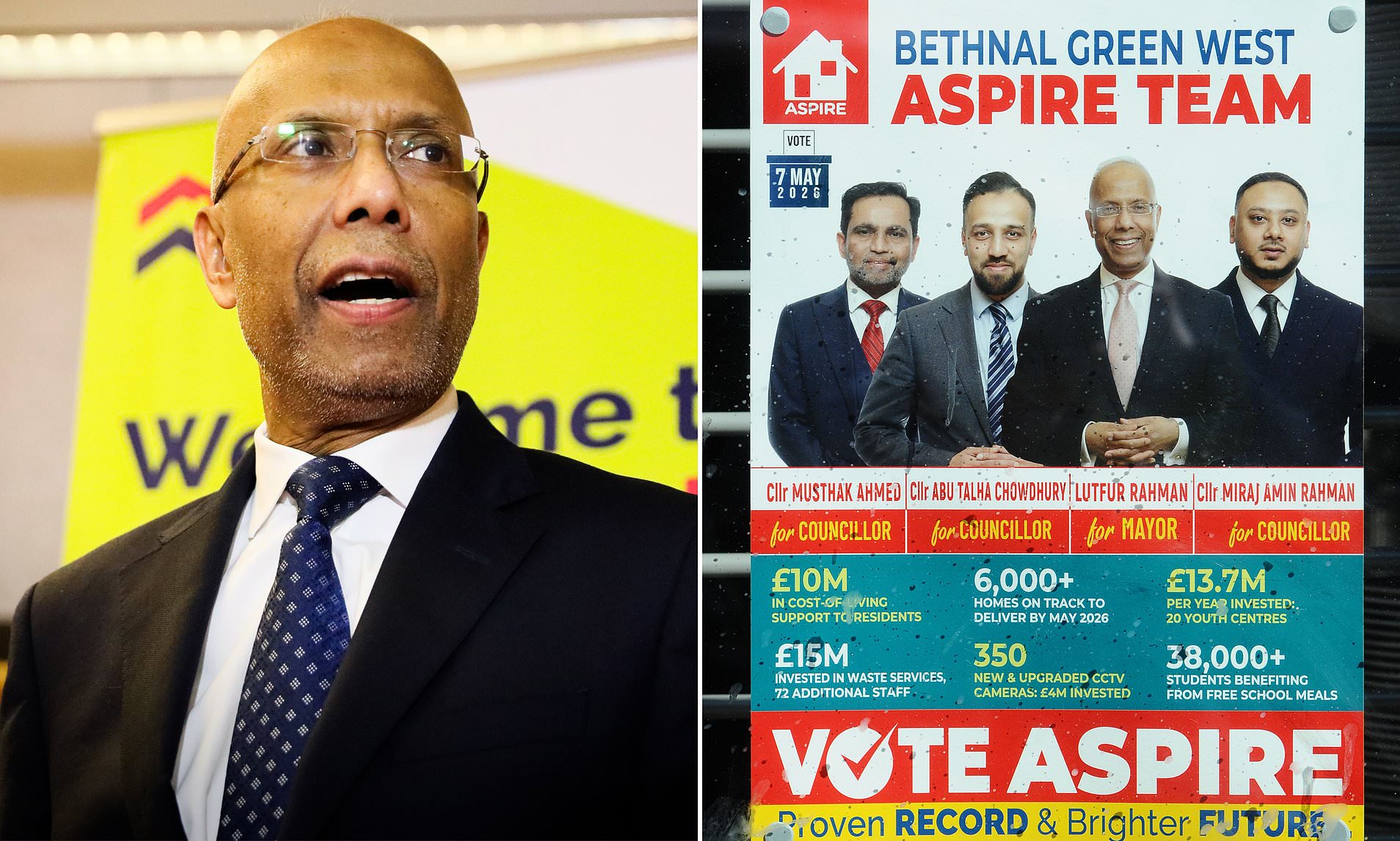 Tower Hamlets' mayor gets 13% rise to £92,000-a-year as councillors ...