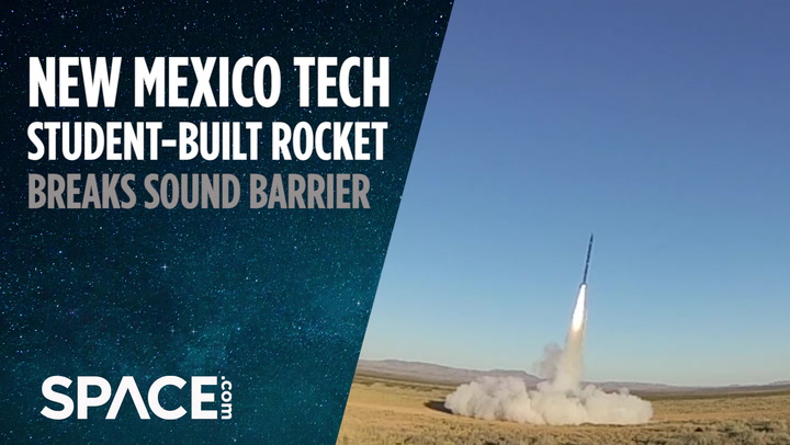 Rocket created by students achieves supersonic speed during launch